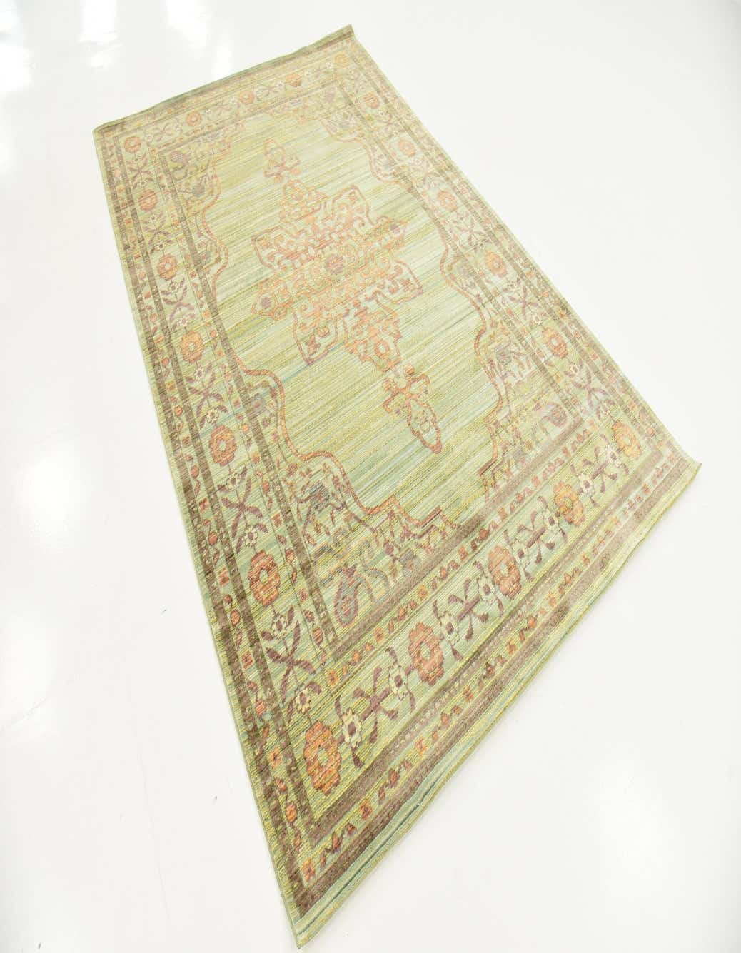 Green 5' x 8' Aqua Rug | eSaleRugs