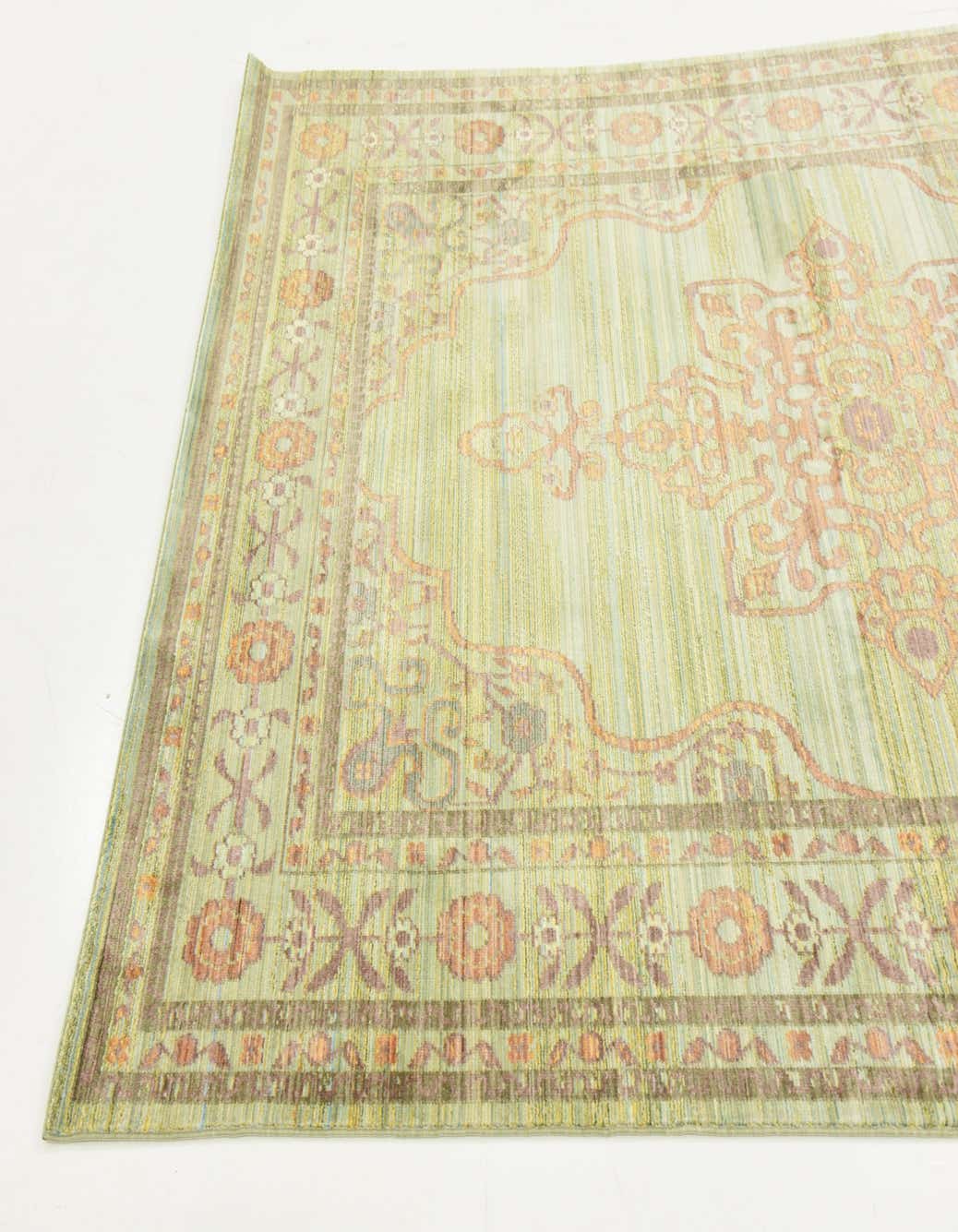 Green 5' x 8' Aqua Rug | eSaleRugs