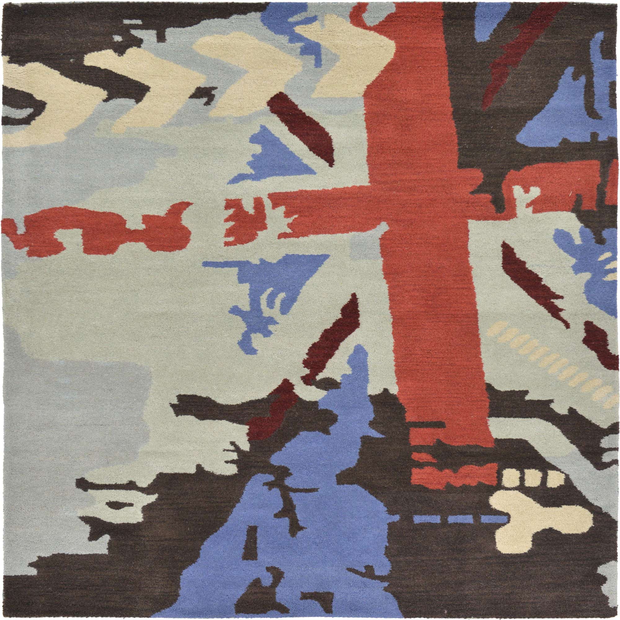 Gray 5' x 7' 9 Avant-Garde Wool Rug | eSaleRugs