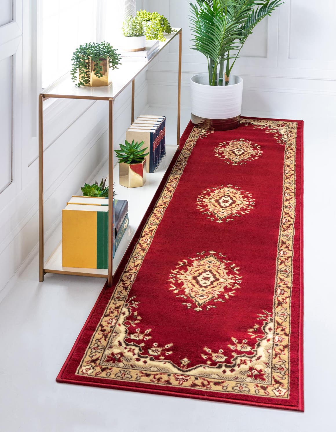 Burgundy 3' x 16' 5 Amaya Runner Rug | Rugs.com