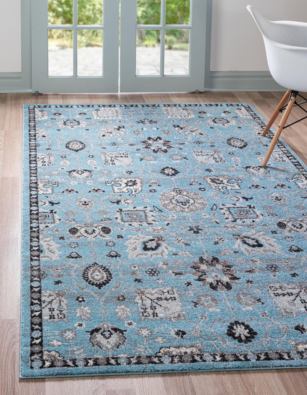 Light Blue 9' x 12' Heritage Rug | eSaleRugs