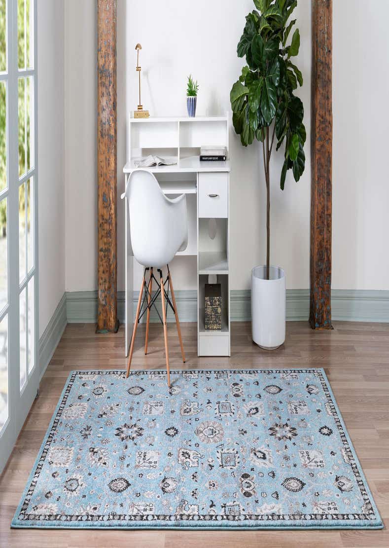 Light Blue 9' x 12' Heritage Rug | eSaleRugs