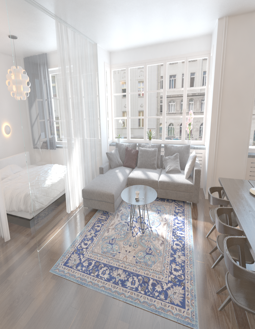 Light Blue 8' x 10' Heritage Rug | eSaleRugs