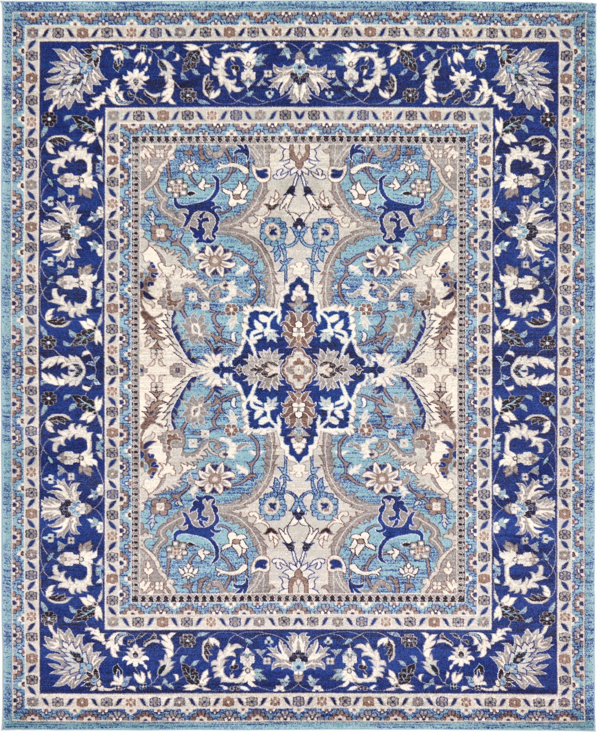 Light Blue 8' x 10' Heritage Rug | eSaleRugs