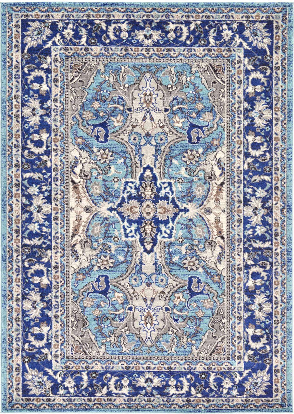 Light Blue 5' x 8' Heritage Rug | eSaleRugs