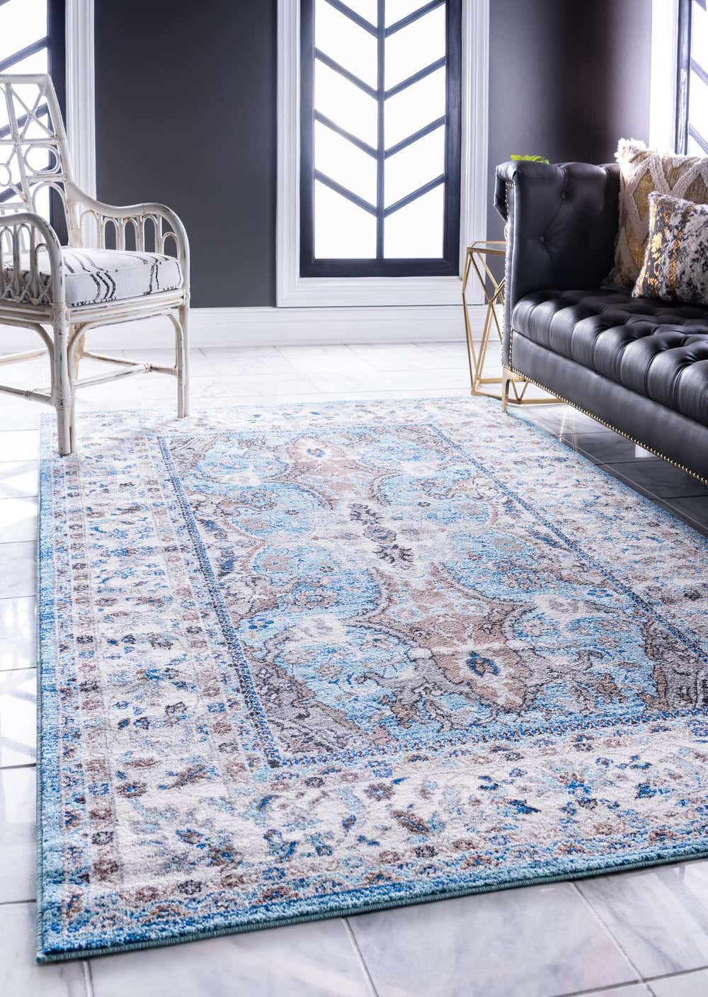 Light Blue 8' x 10' Heritage Rug | eSaleRugs
