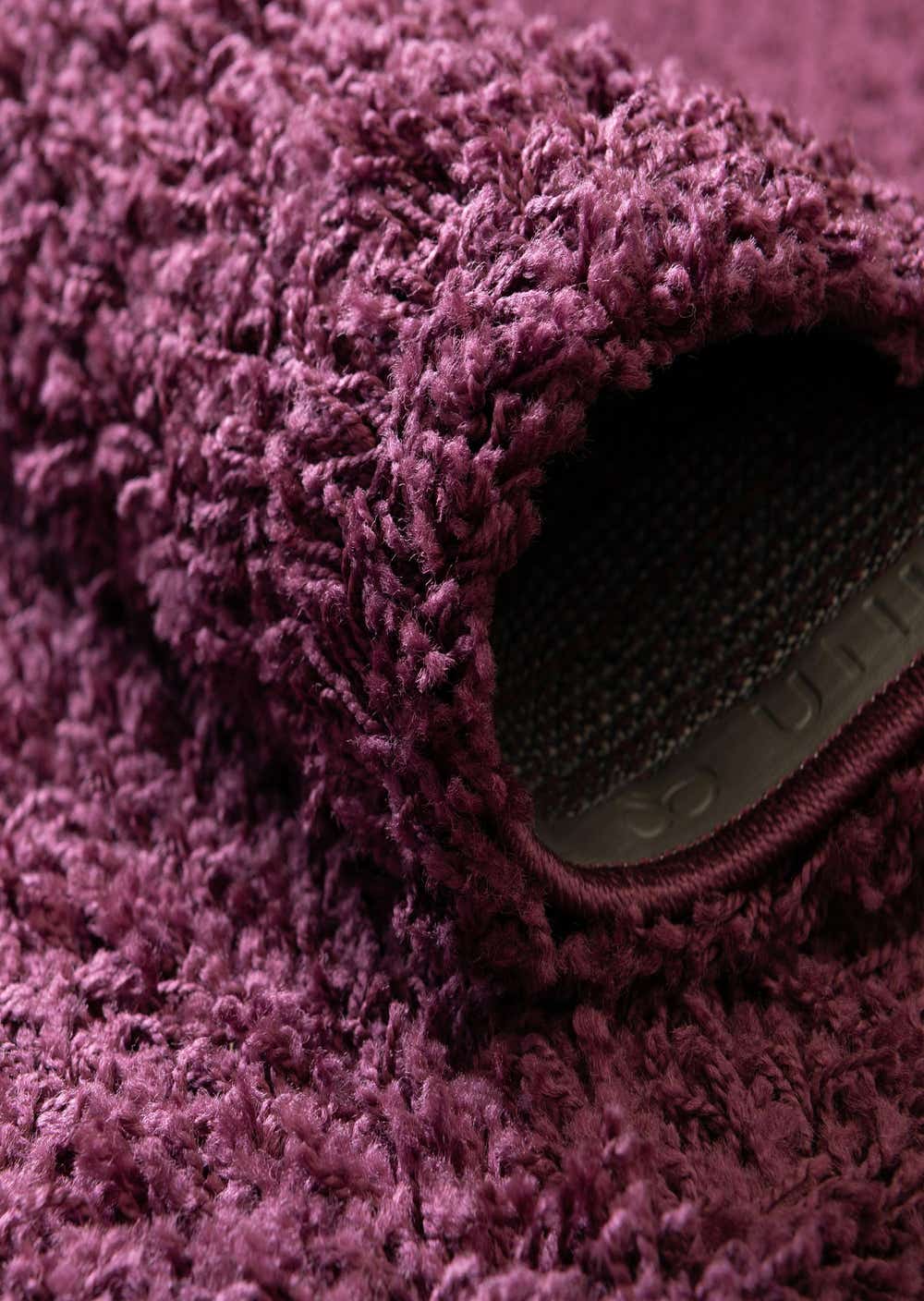 Eggplant Purple 5' x 8' Solid Shag Rug | eSaleRugs