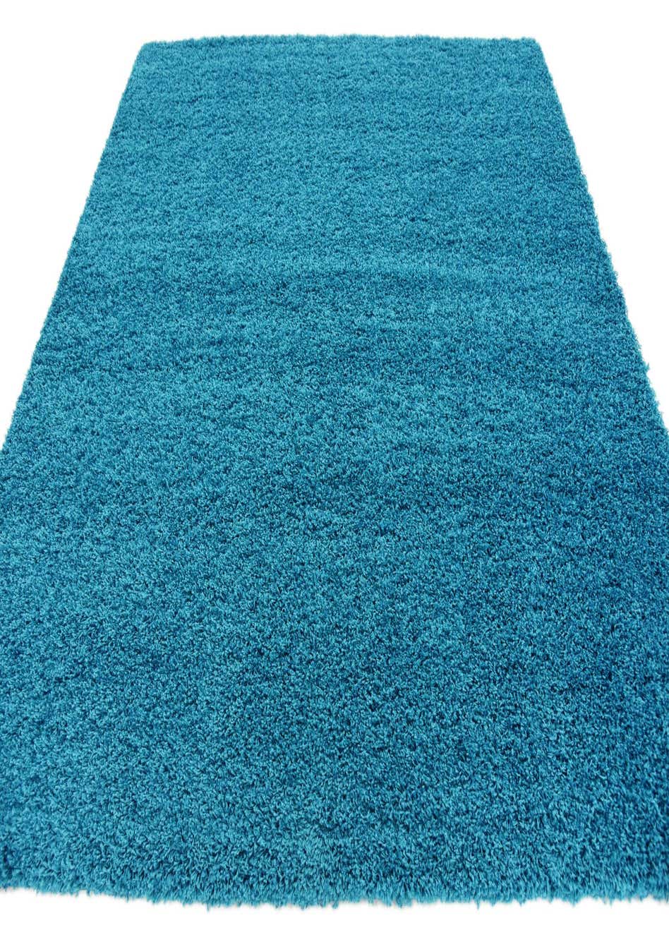 Turquoise 8' x 8' Solid Shag Square Rug | Rugs.com