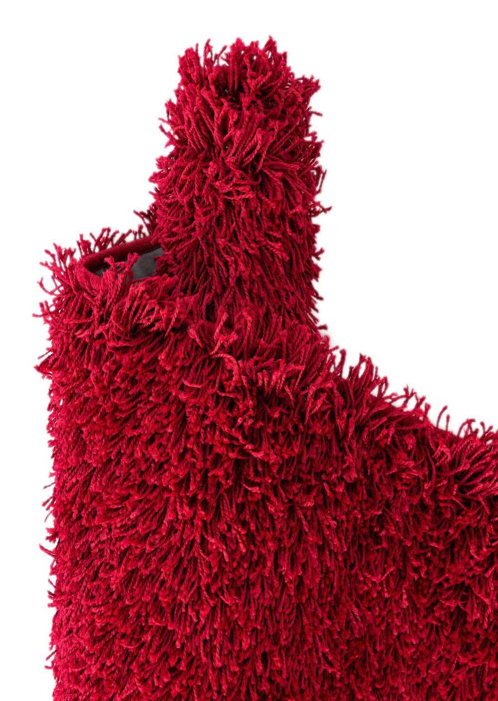 Cherry Red 8' x 10' Solid Shag Rug | eSaleRugs