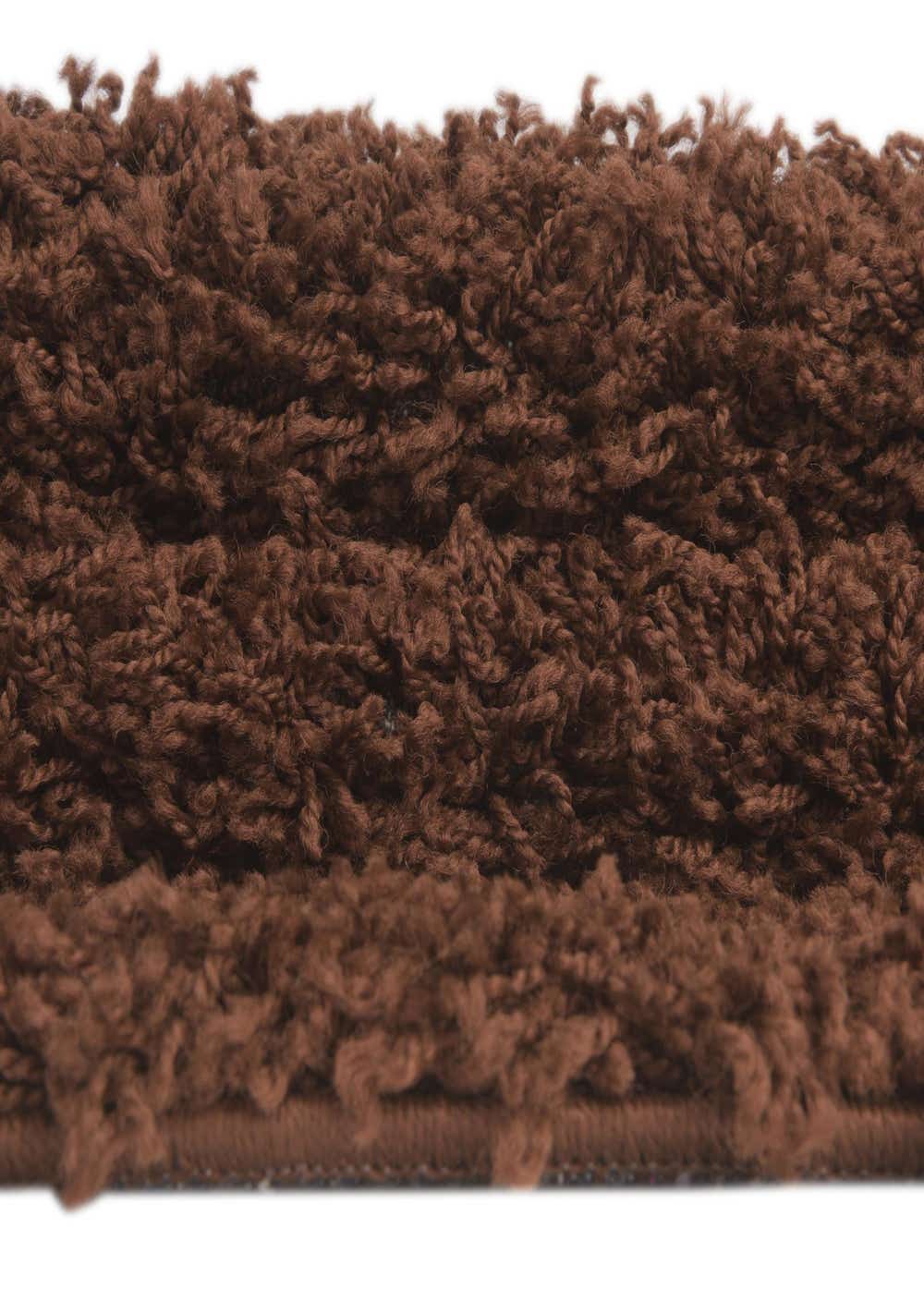 Chocolate Brown 9' x 12' Solid Shag Rug | eSaleRugs