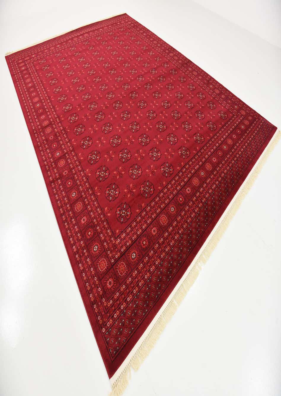 Red 9' x 12' Bokhara Rug | eSaleRugs