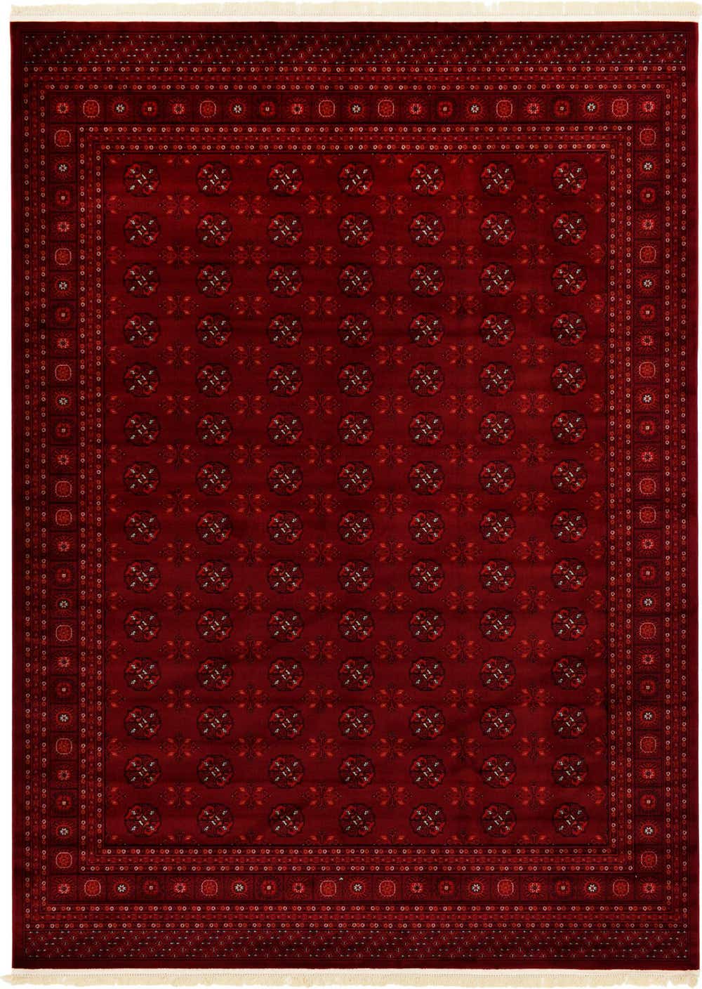 Red 9' x 12' Bokhara Rug | eSaleRugs