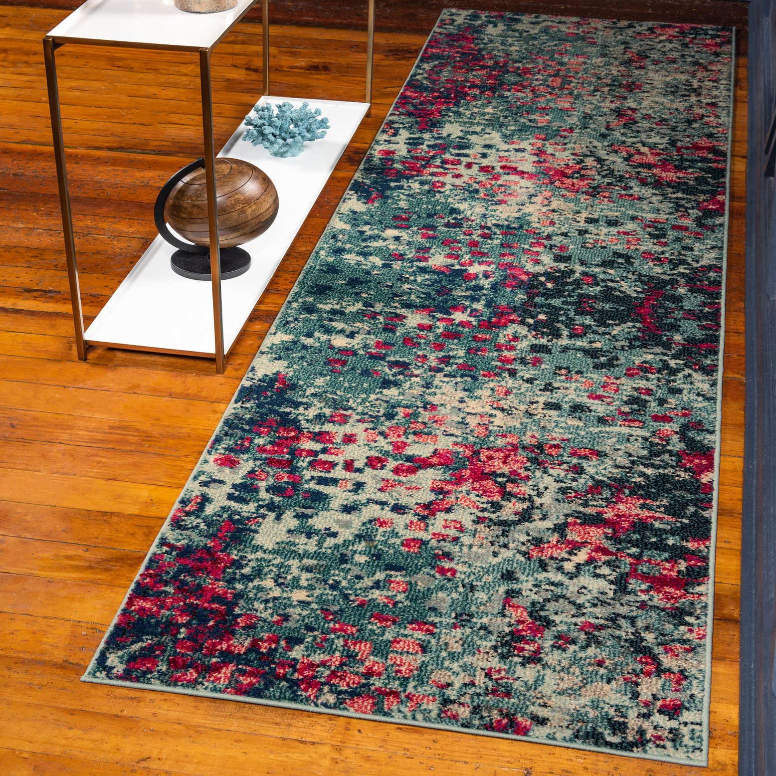 Blue 2' 7 x 10' Barcelona Runner Rug | eSaleRugs