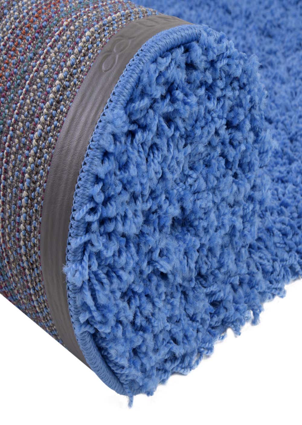 Periwinkle Blue 6' x 9' Solid Shag Rug | eSaleRugs