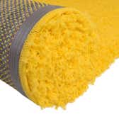 Tuscan Sun Yellow 2' 2 x 6' 5 Solid Shag Runner Rug | Rugs.com