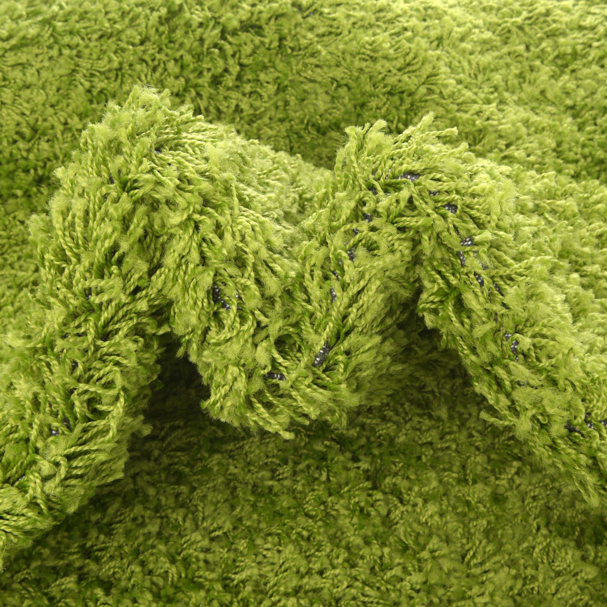 Grass Green 8' x 8' Solid Shag Square Rug | Rugs.com