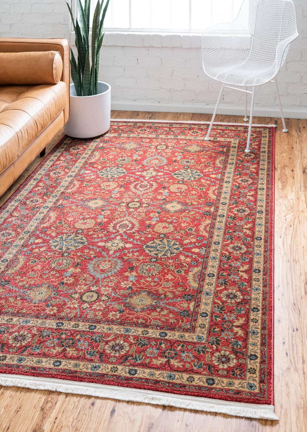 Red 7' x 10' Kensington Rug | eSaleRugs