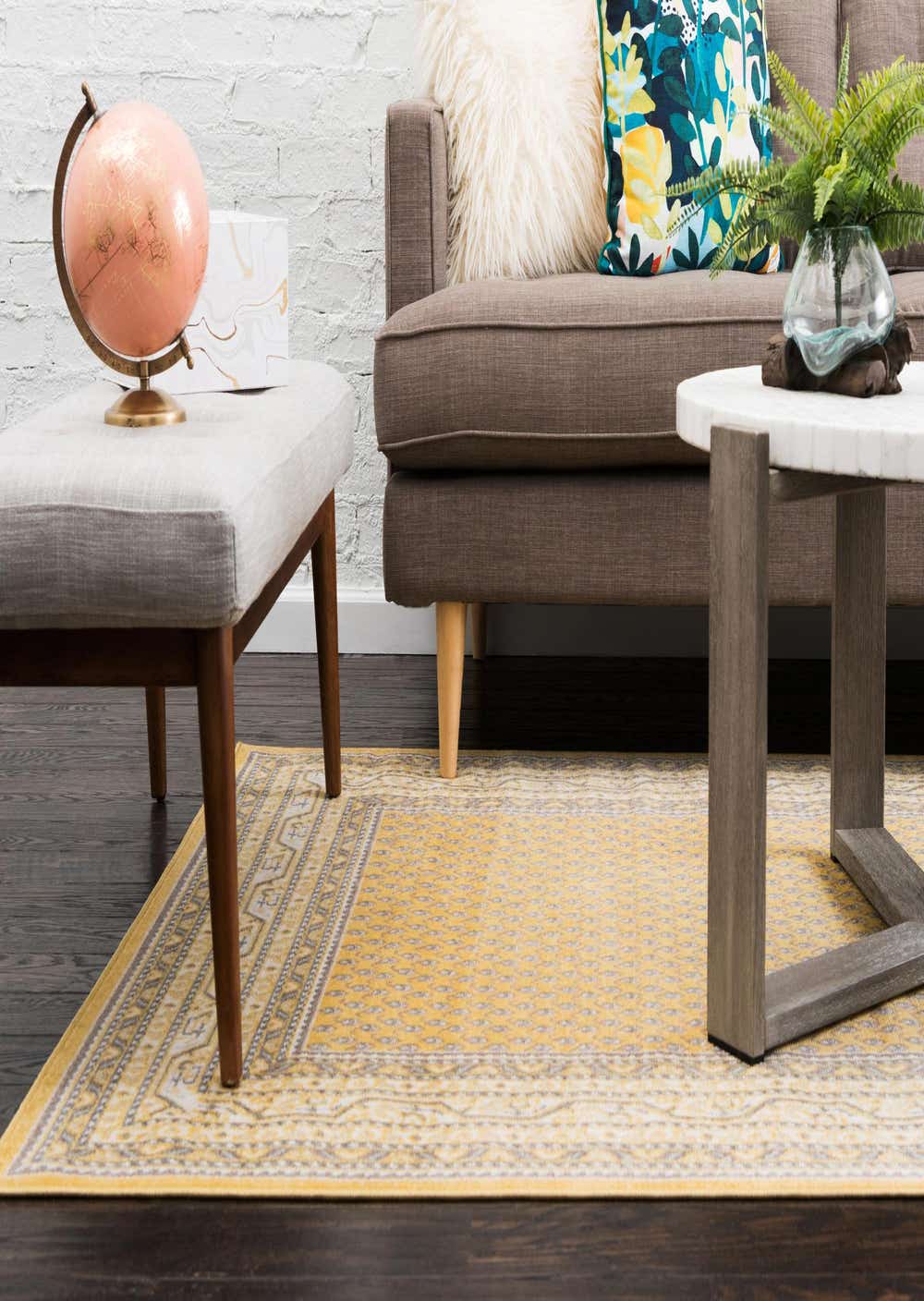 Yellow 7' x 10' Tribeca Rug | eSaleRugs