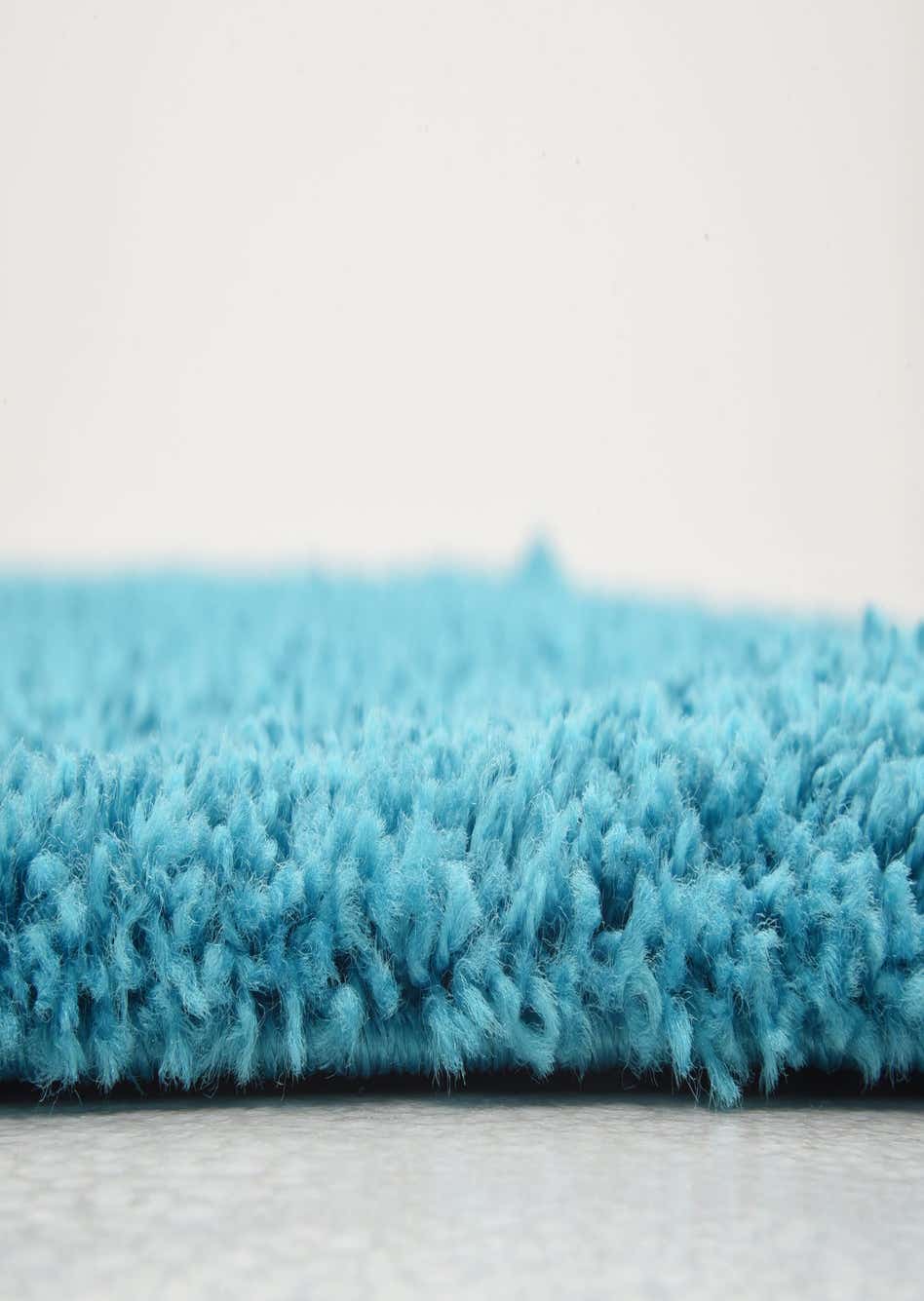 Turquoise 9' x 12' Solid Frieze Rug | eSaleRugs