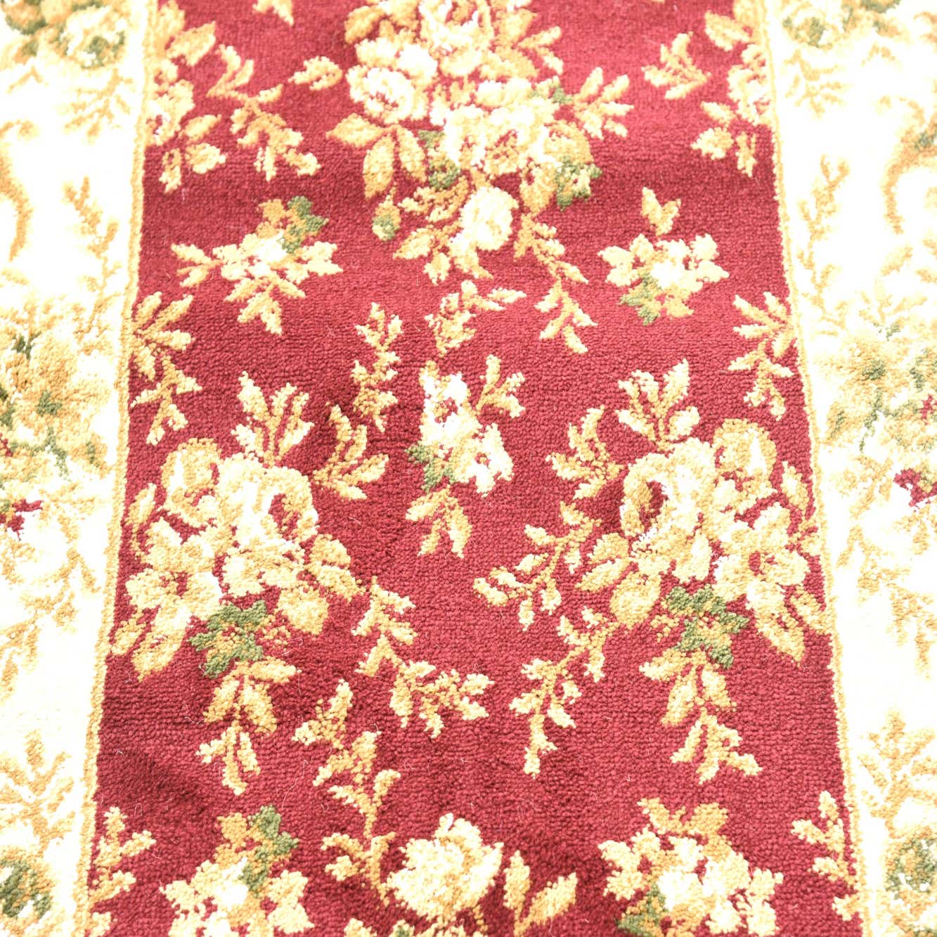 Burgundy 2' 7 x 10' Classic Aubusson Runner Rug | eSaleRugs