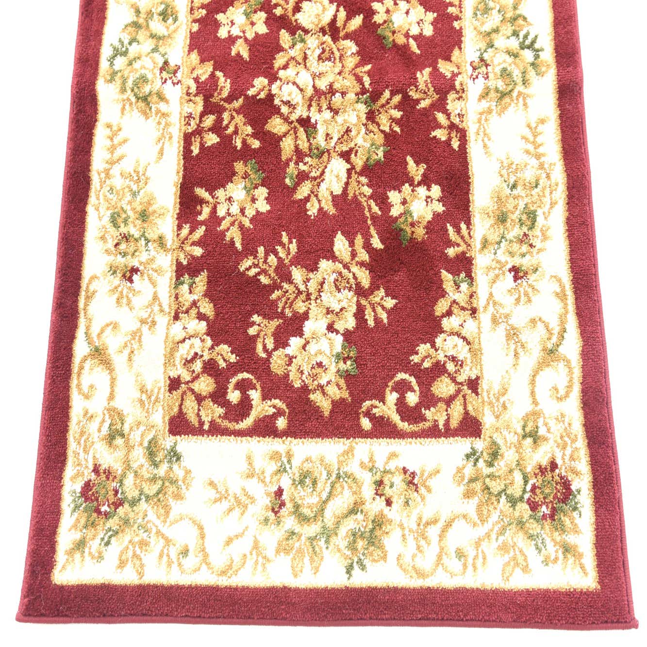 Burgundy 2' 7 x 10' Classic Aubusson Runner Rug | eSaleRugs