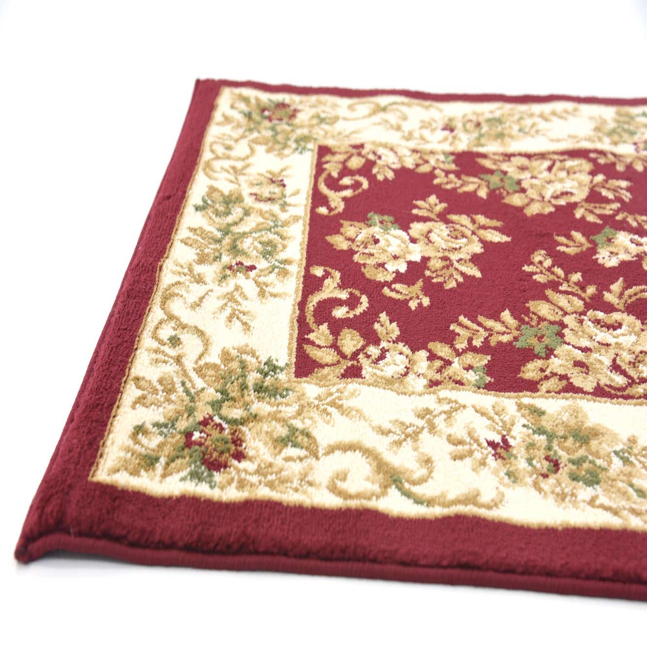 Burgundy 2' 7 x 10' Classic Aubusson Runner Rug | eSaleRugs