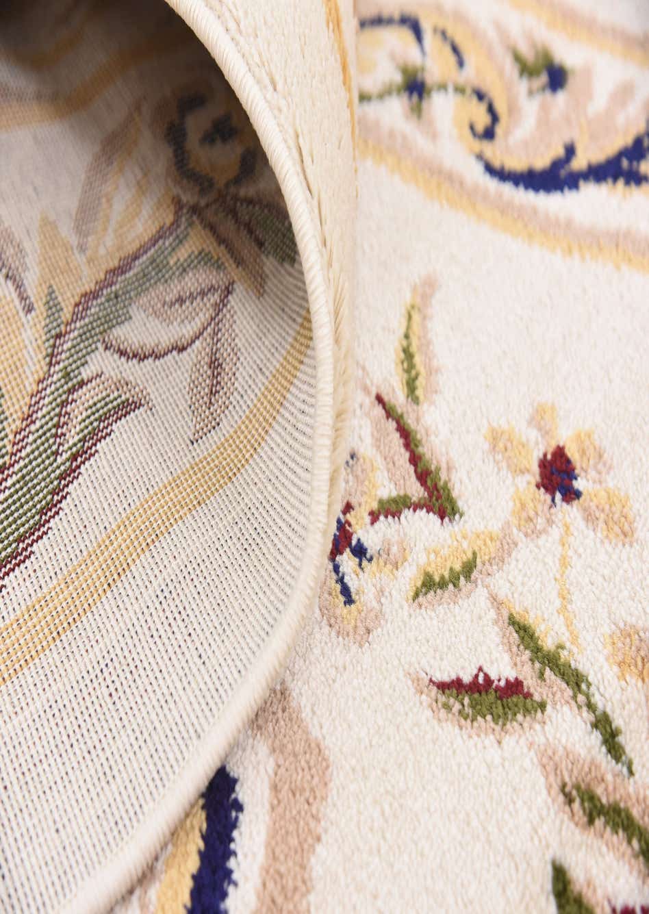 Cream 9' x 12' Classic Aubusson Rug | eSaleRugs