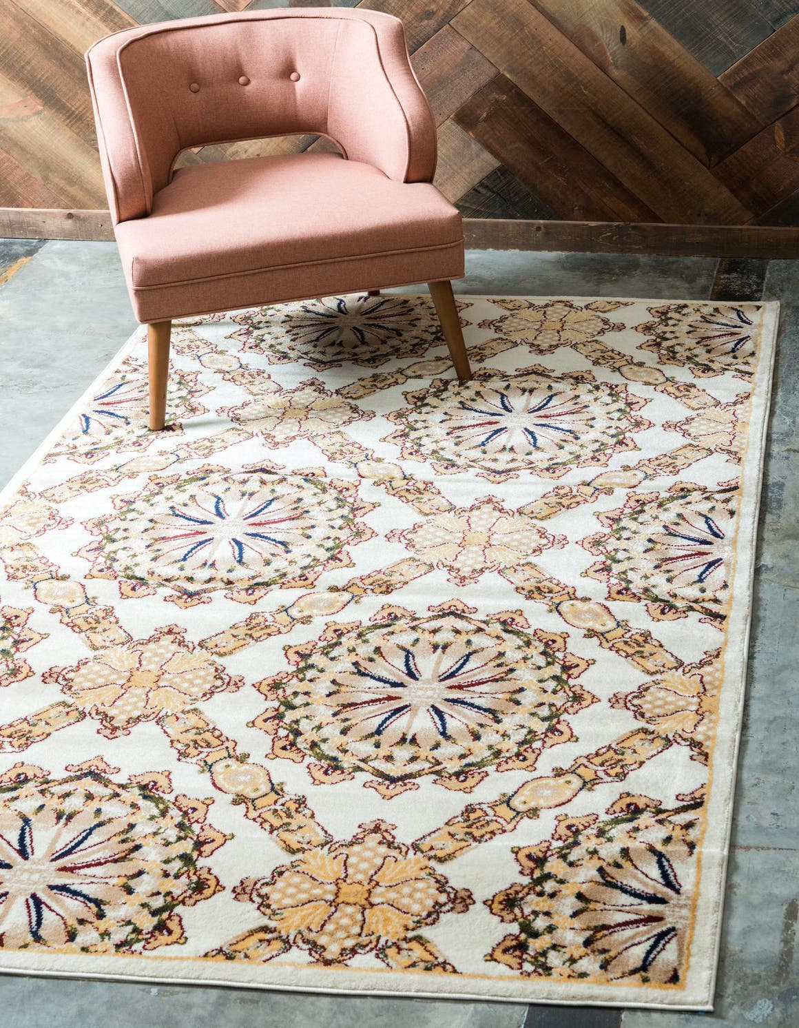Cream 7' x 10' Classic Aubusson Rug | eSaleRugs