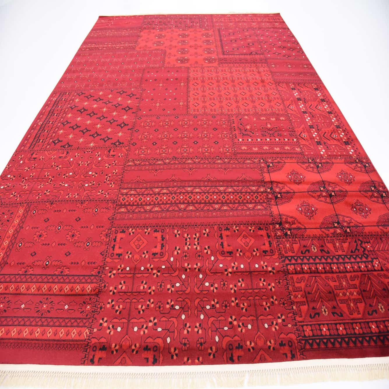 Red 9' x 12' Bokhara Rug | eSaleRugs