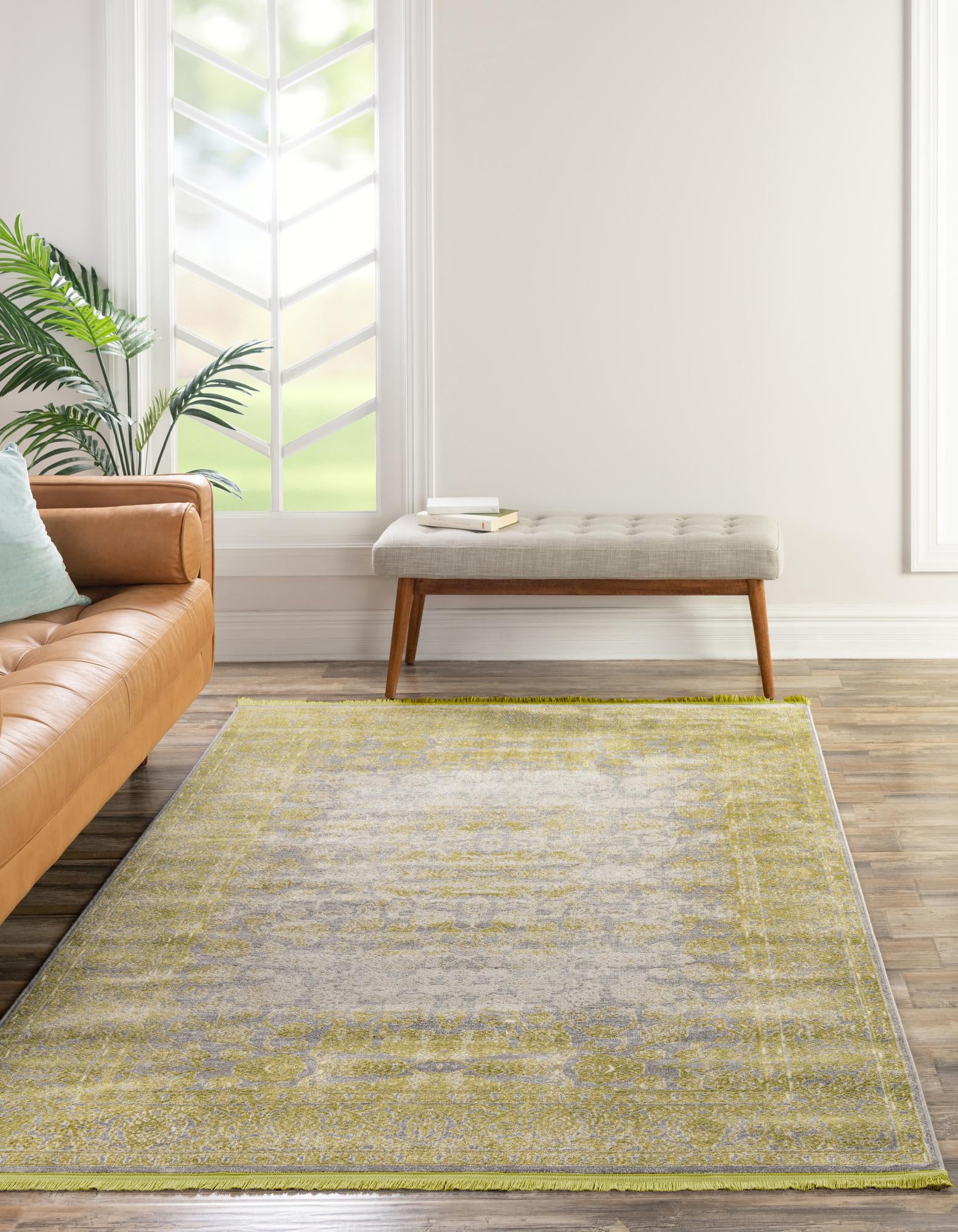 Light Green 9' x 12' Modern Classical Rug | Rugs.com