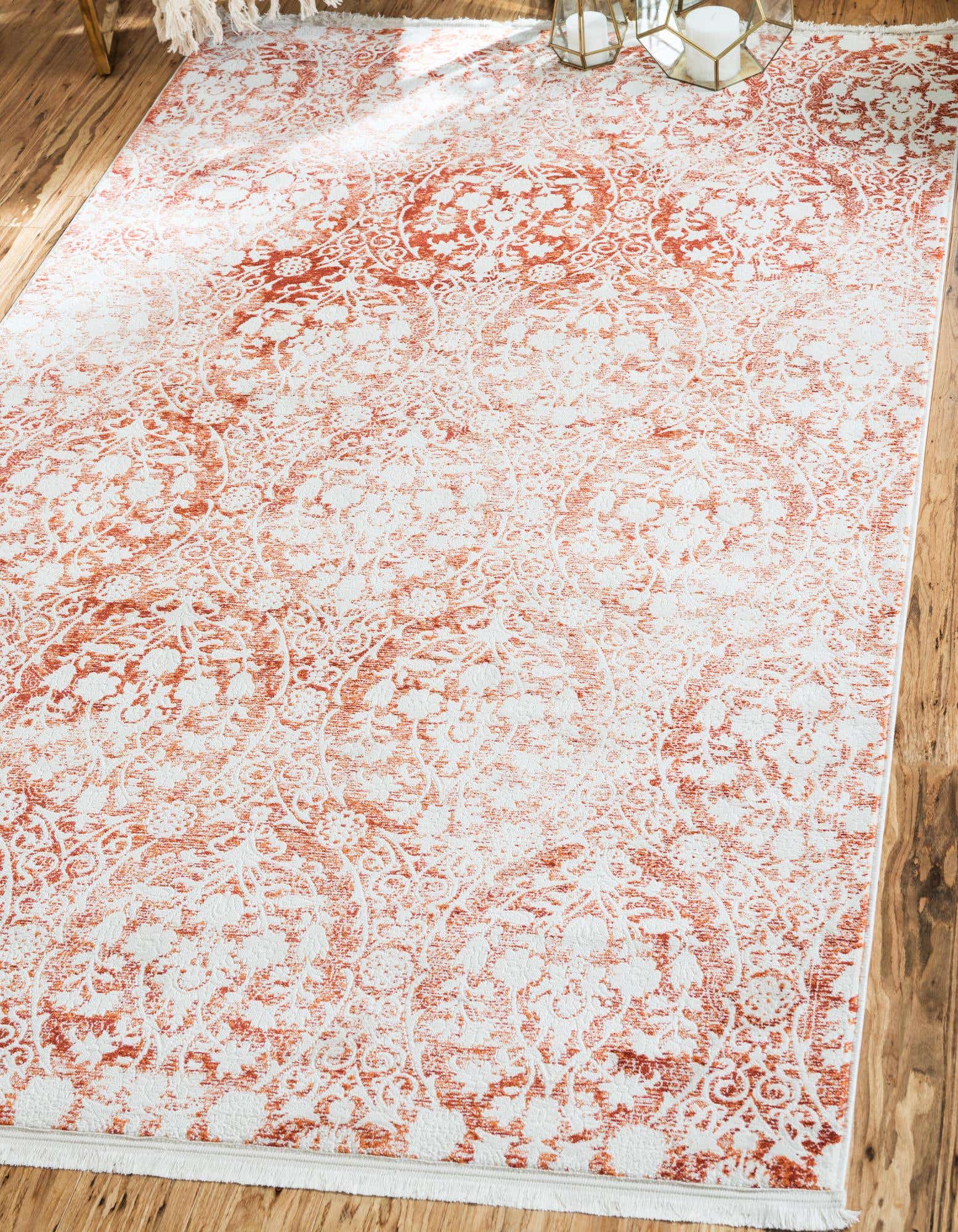 Terracotta 8' x 11' 4 New Vintage Rug | eSaleRugs