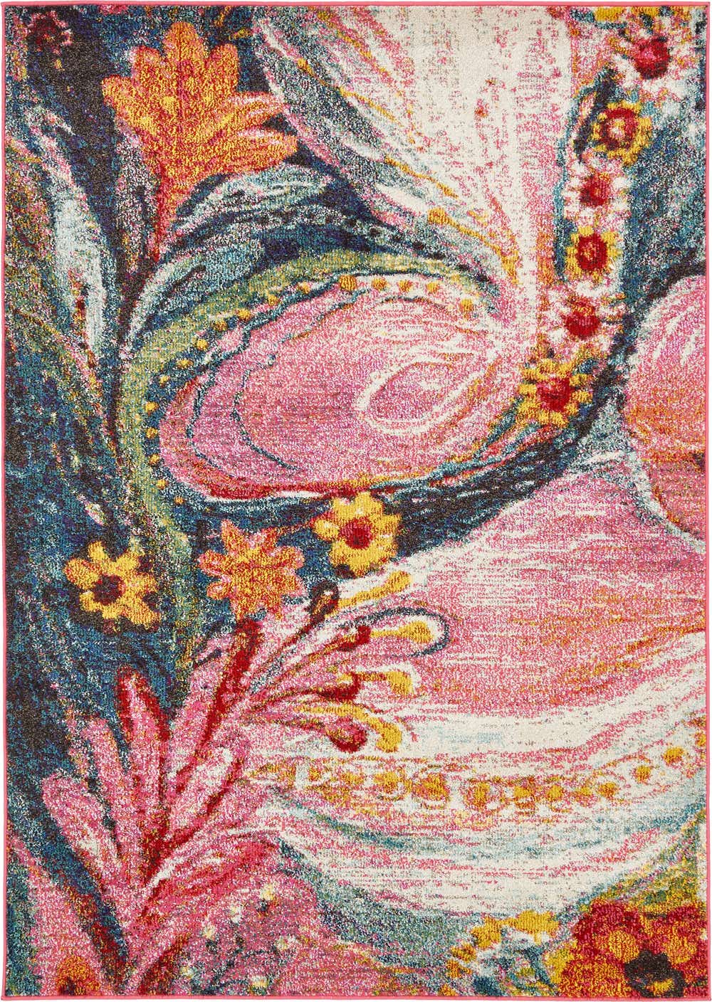 Pink 5' x 8' Fresco Rug | eSaleRugs
