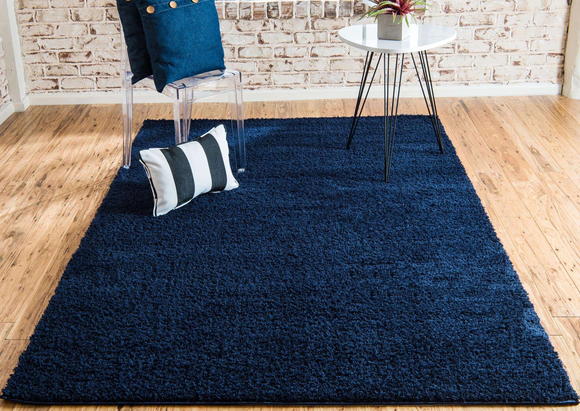 Midnight Blue 5 X 8 Solid Shag Rug Rugs midnight-blue-5-x-8-solid-shag-rug-rugs