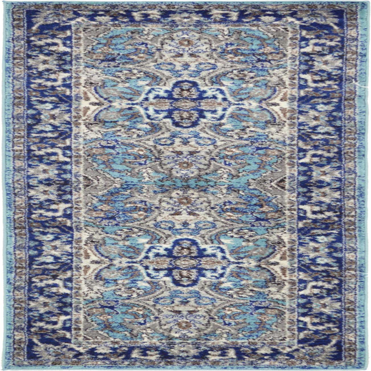 Blue 2' 2 x 6' Heritage Runner Rug | eSaleRugs