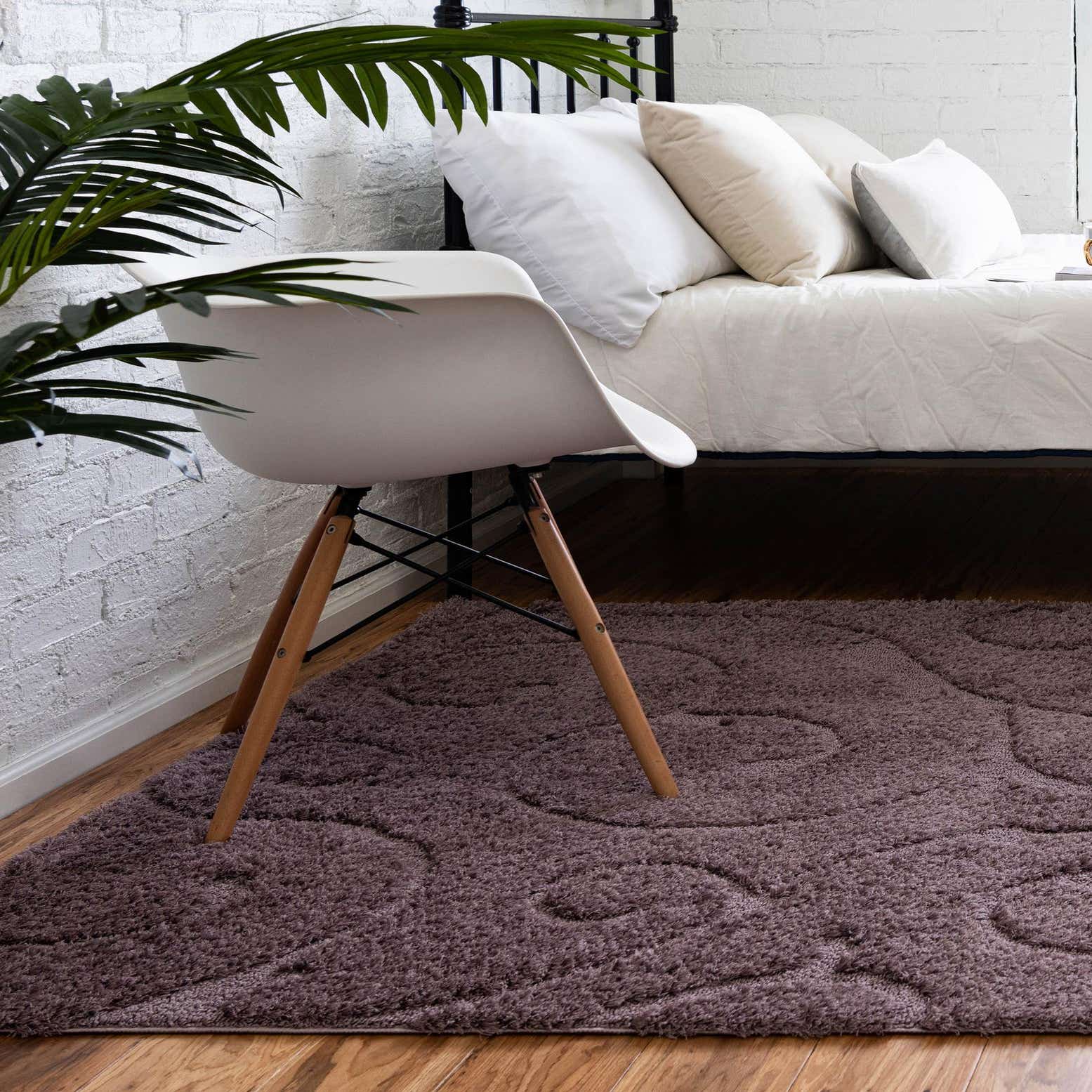 Violet 8' x 10' Floral Shag Rug | eSaleRugs