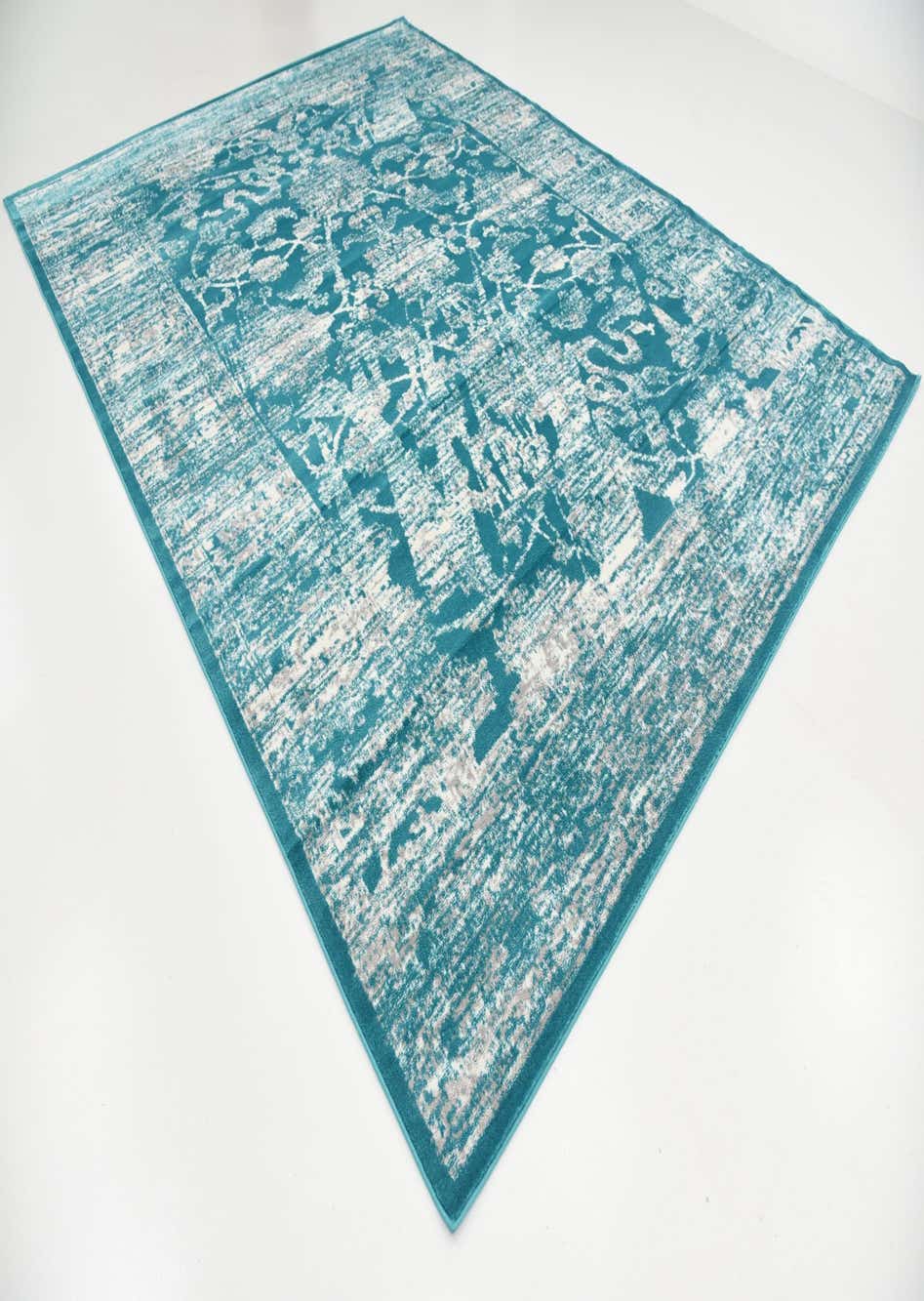 Turquoise 9' x 12' Courtyard Rug | eSaleRugs