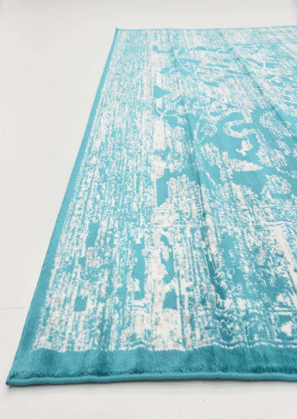 Turquoise 9' x 12' Courtyard Rug | eSaleRugs