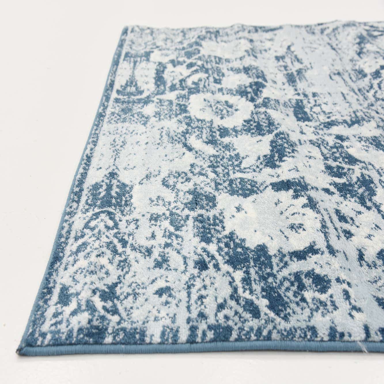 Blue 4' x 6' Courtyard Rug | eSaleRugs