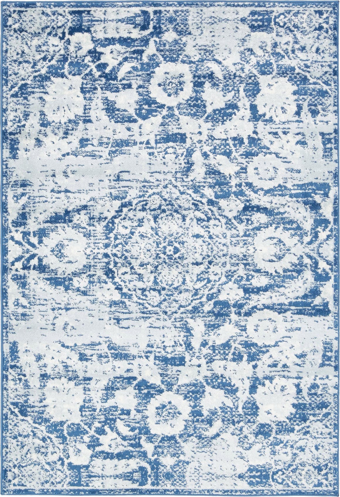 Blue 4' x 6' Courtyard Rug | eSaleRugs