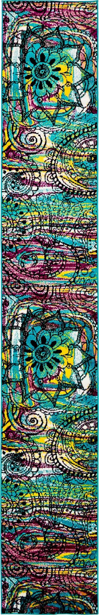 Black 2' 7 x 10' Tuscany Runner Rug | Rugs.com