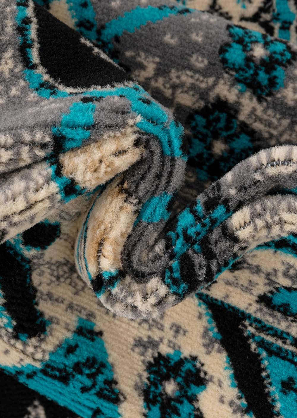 Turquoise 5' x 8' Heriz Design Rug | eSaleRugs