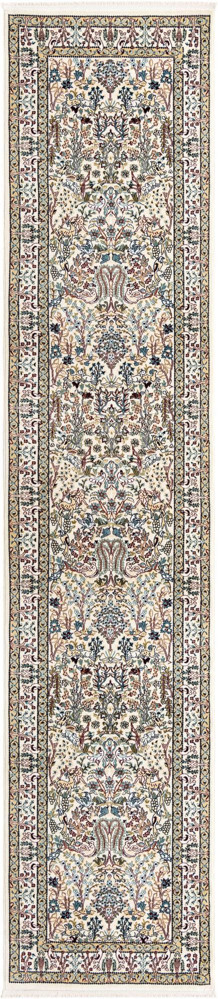 Ivory 3' x 13' Nain Design Runner Rug | eSaleRugs