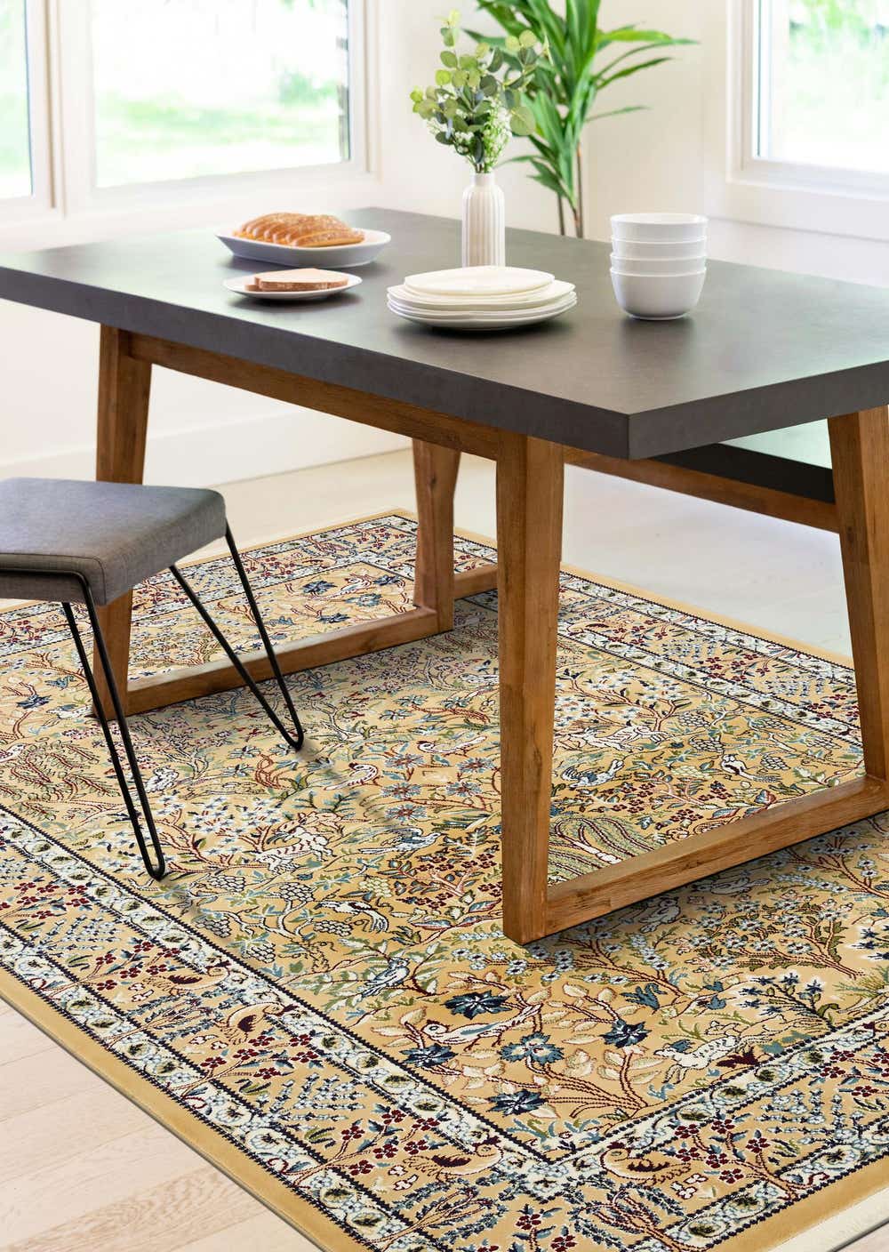 Beige 8' x 10' Nain Design Rug | eSaleRugs