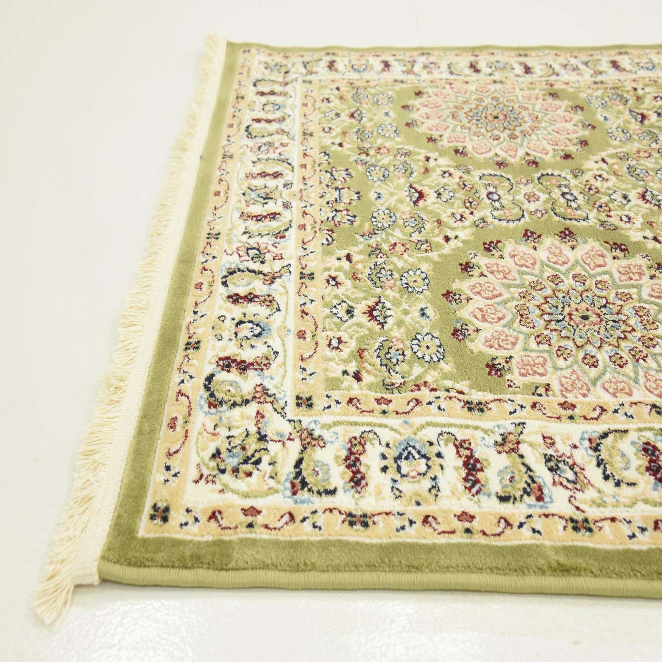Green 3' x 5' Rabia Rug | Rugs.com