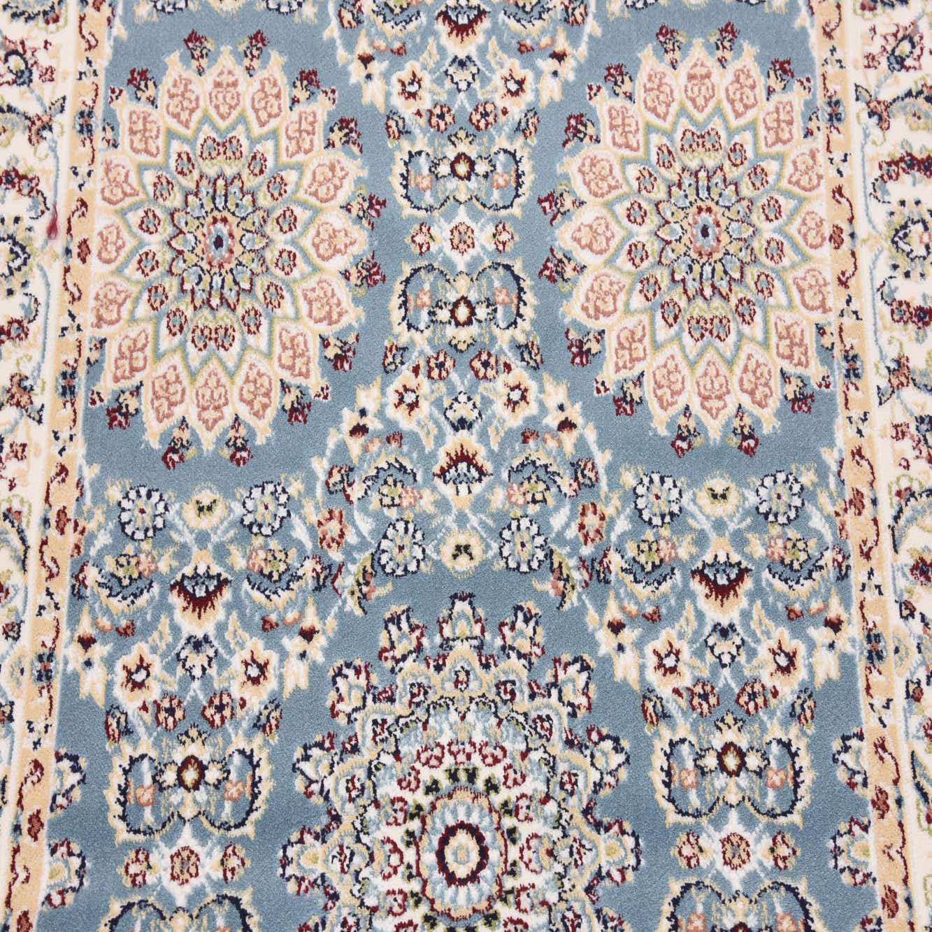 Blue 3' x 13' Nain Design Runner Rug | eSaleRugs