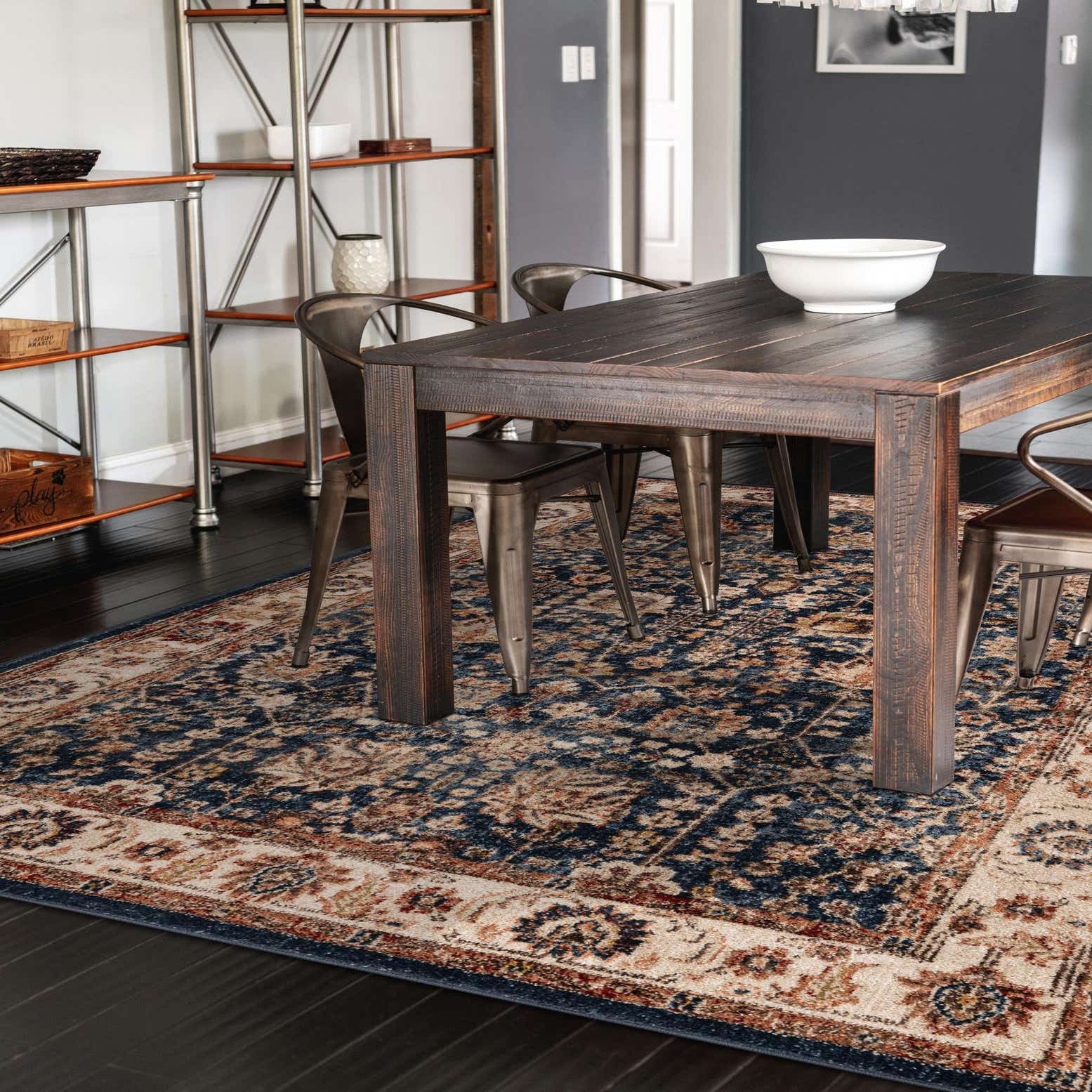 Light Blue 4' x 6' Arcadia Rug | eSaleRugs