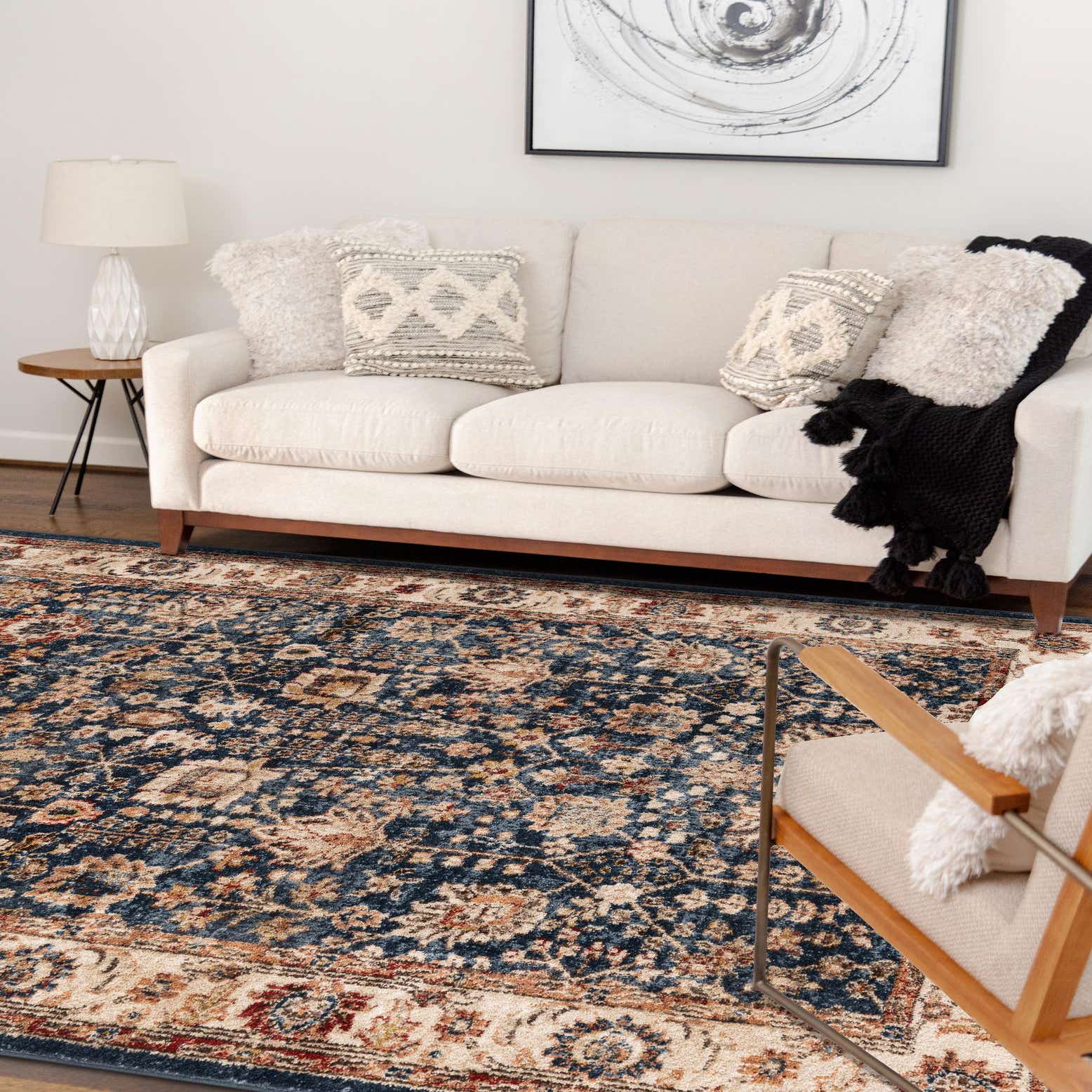 Light Blue 4' x 6' Arcadia Rug | eSaleRugs