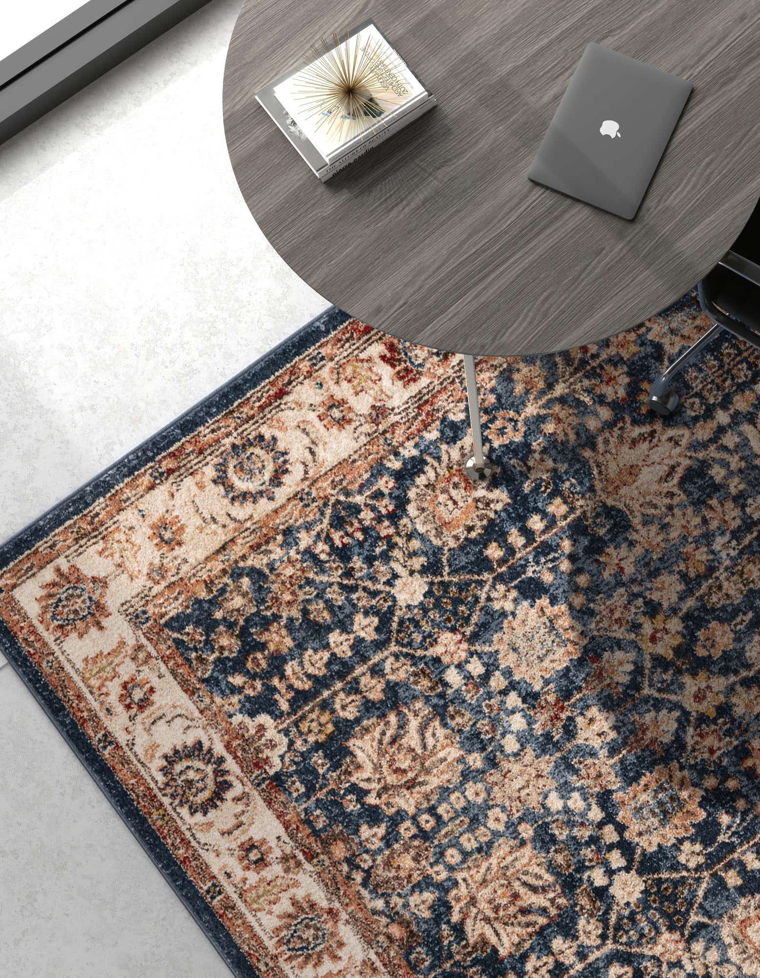 Light Blue 4' x 6' Arcadia Rug | eSaleRugs