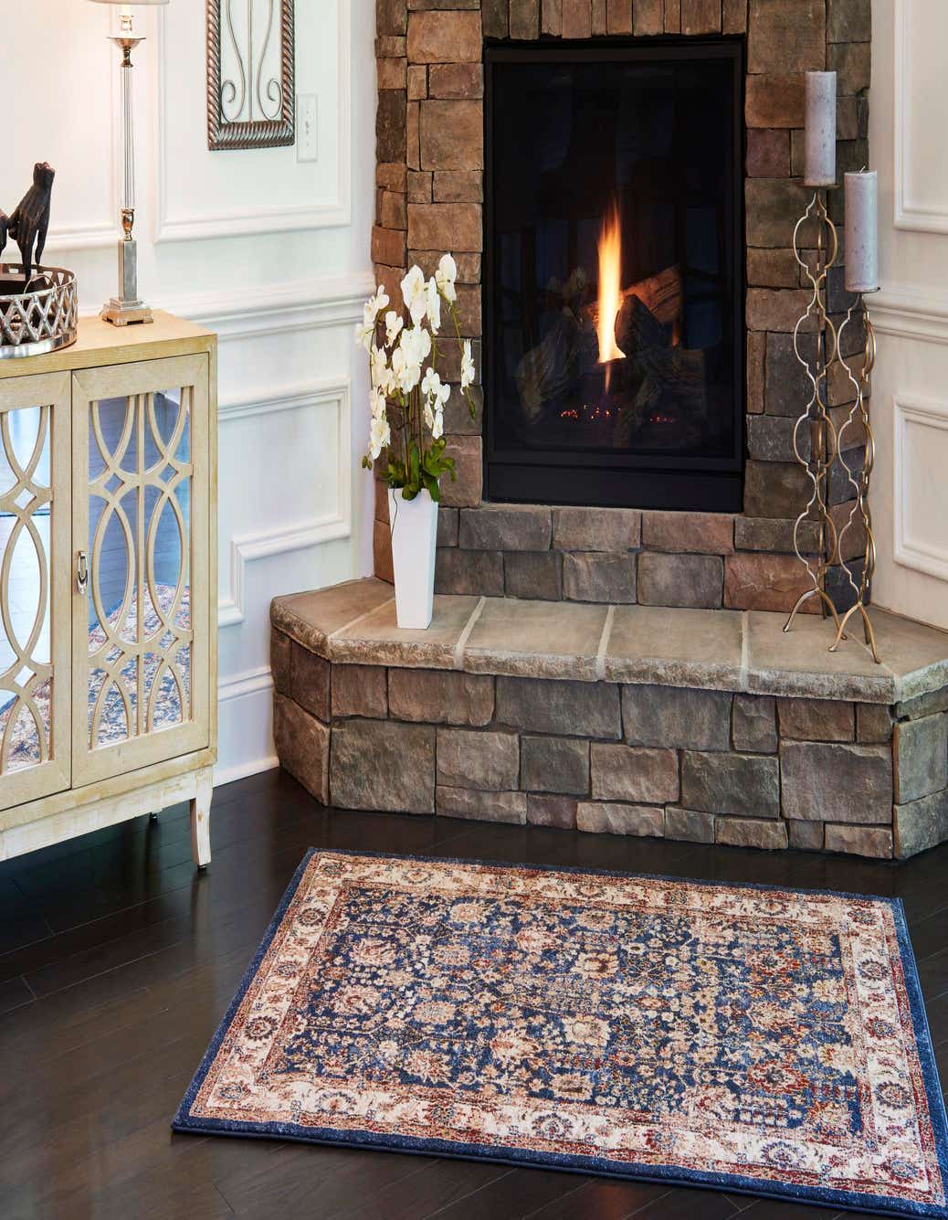 Light Blue 4' x 6' Arcadia Rug | eSaleRugs