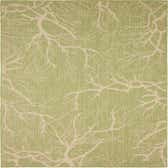Light Green 5' x 8' Outdoor Botanical Rug | Rugs.com